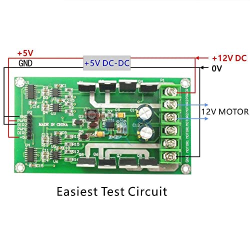 DC 5V 12V 24V 15A Dual H-Bridge DC Motor Driver Module Motor Drive Controller Board for Arduino Robot Car Compatible 3V-36V