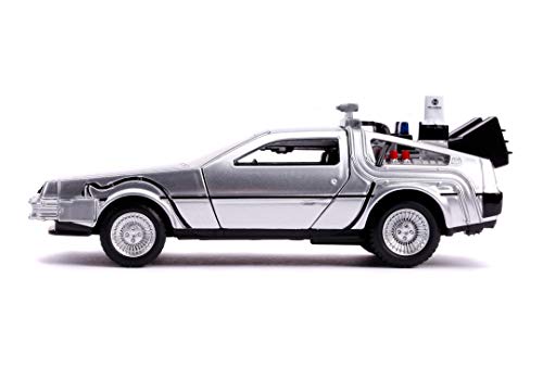 Jada Toys Back to The Future Part II 1:32 Time Machine Die-cast Car, Toys for Kids and Adults