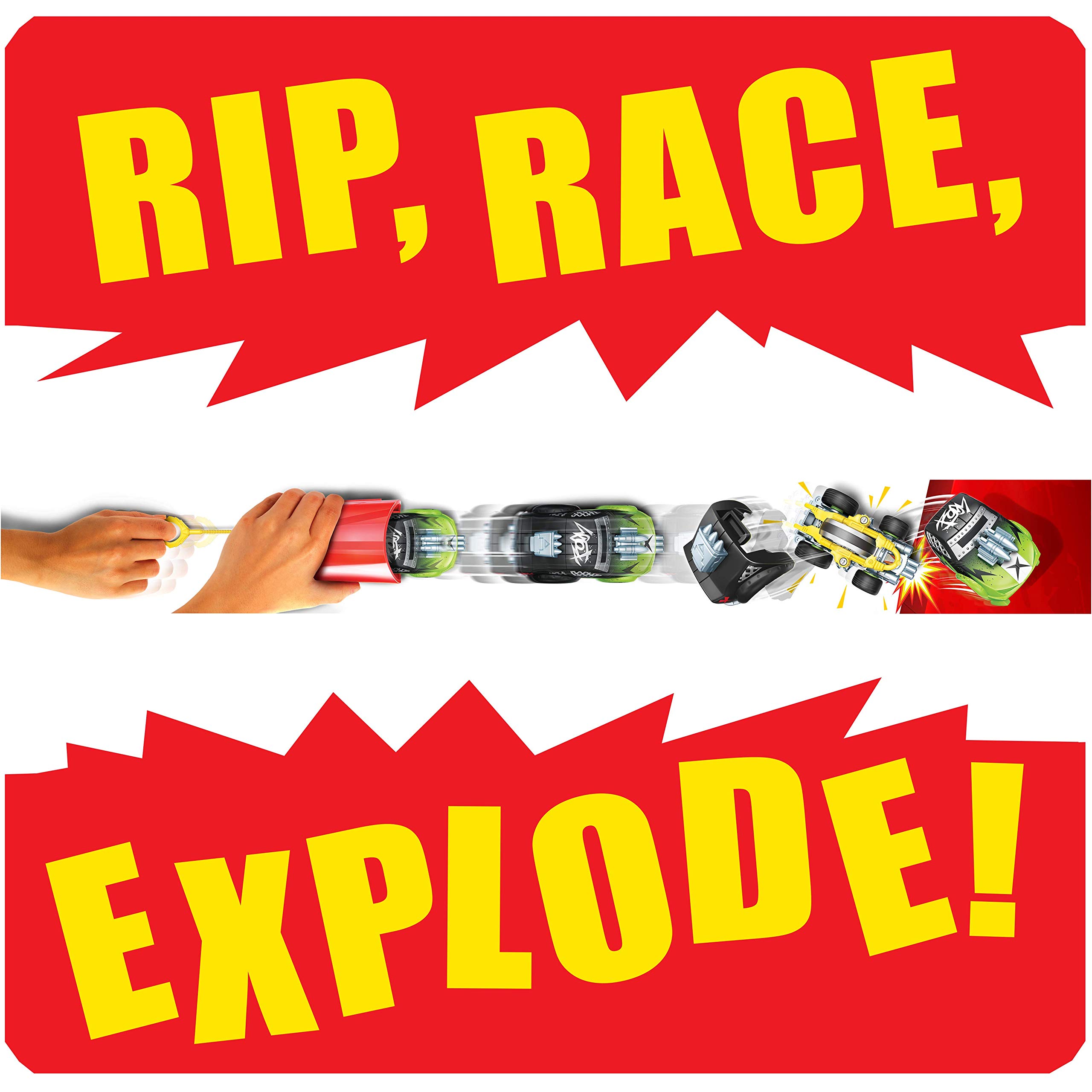 Boom City Racers - 2 Pack - Exclusive Car Boom Yah! X and A Surprise Mystery Car, Muticolor (40057)