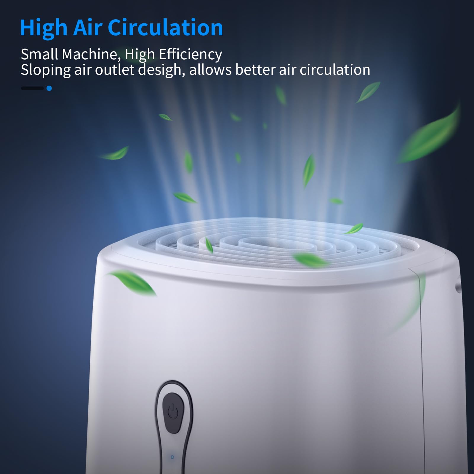 Dehumidifiers for Home, Small Dehumidifiers with Drain Hose(30OZ),(260 sq ft) Dehumidifier for Room, Auto Shut Off, 30dB Ultra Quiet, Dehumidifiers for Bathroom, Basement,RV,Bedroom
