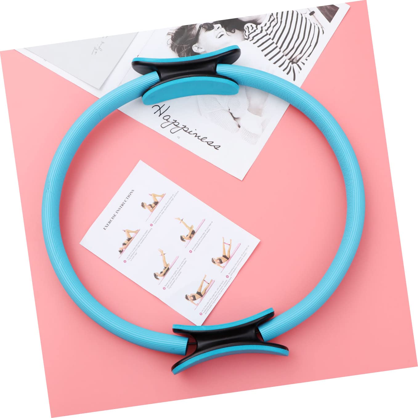 CLISPEED 1pc Pilates Toning Ring Fitness Circle Toning Ring Exercise Accessories Toning Thigh Circle Pilates Yoga Ring Pilates Ring Workout Resistance Training Exercise Circle Sports
