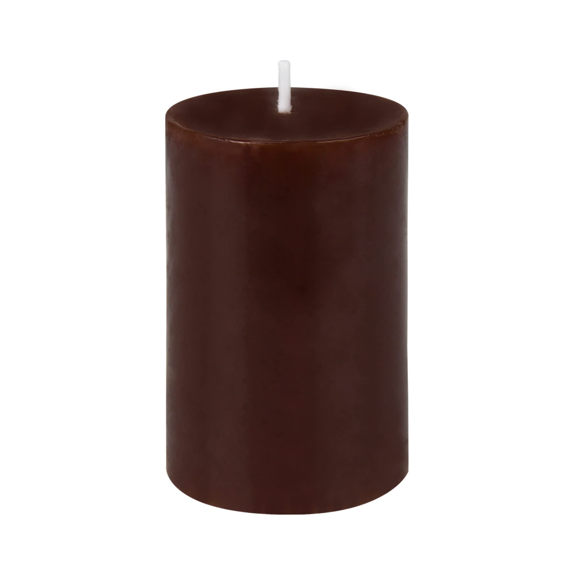 Jeco ā2ā Diameter by 3ā Brown Pillar Candle,CPZ-2305