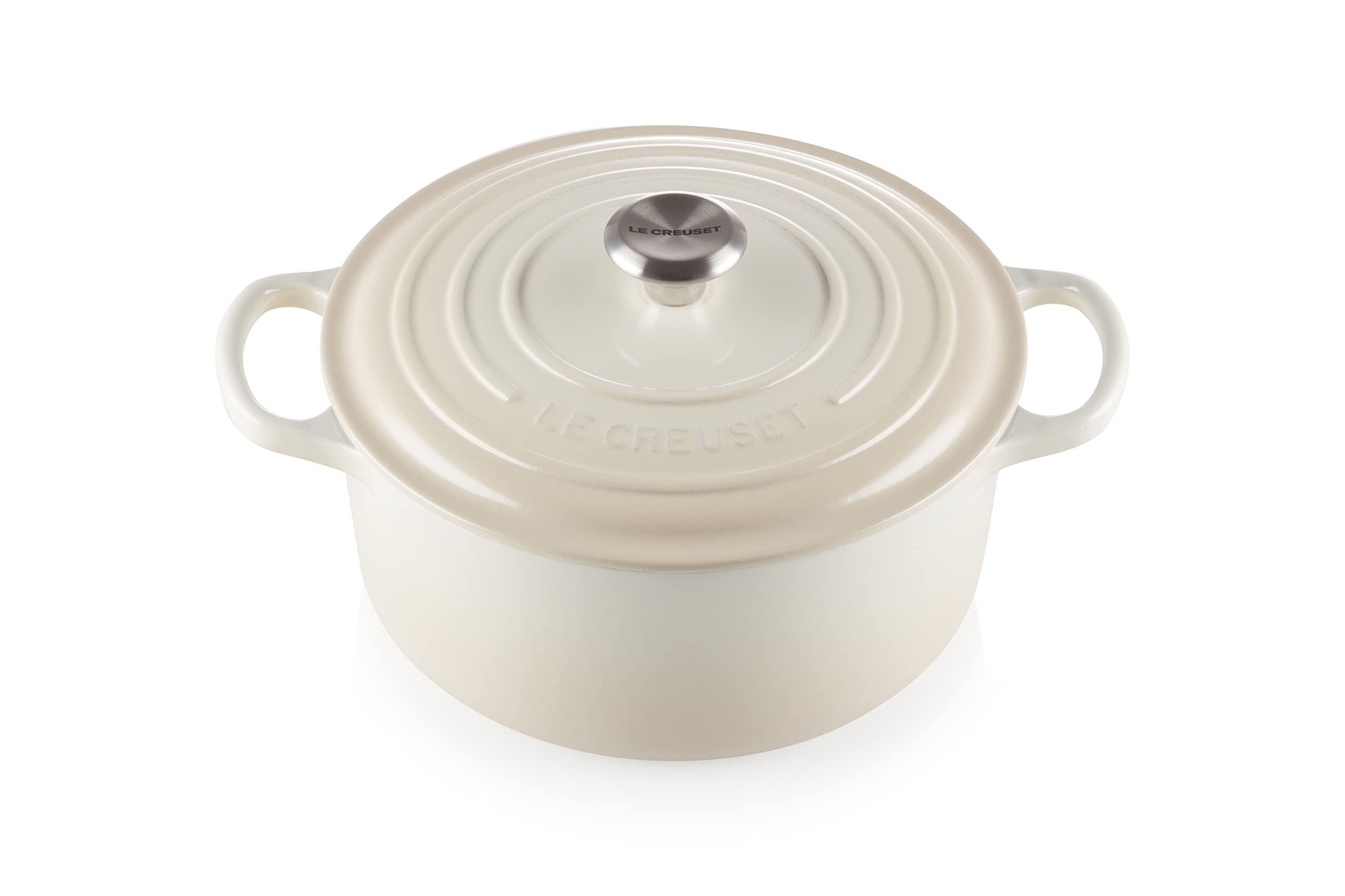 Le Creuset Enameled Cast Iron Signature Round Dutch Oven, 3.5 qt. , Meringue