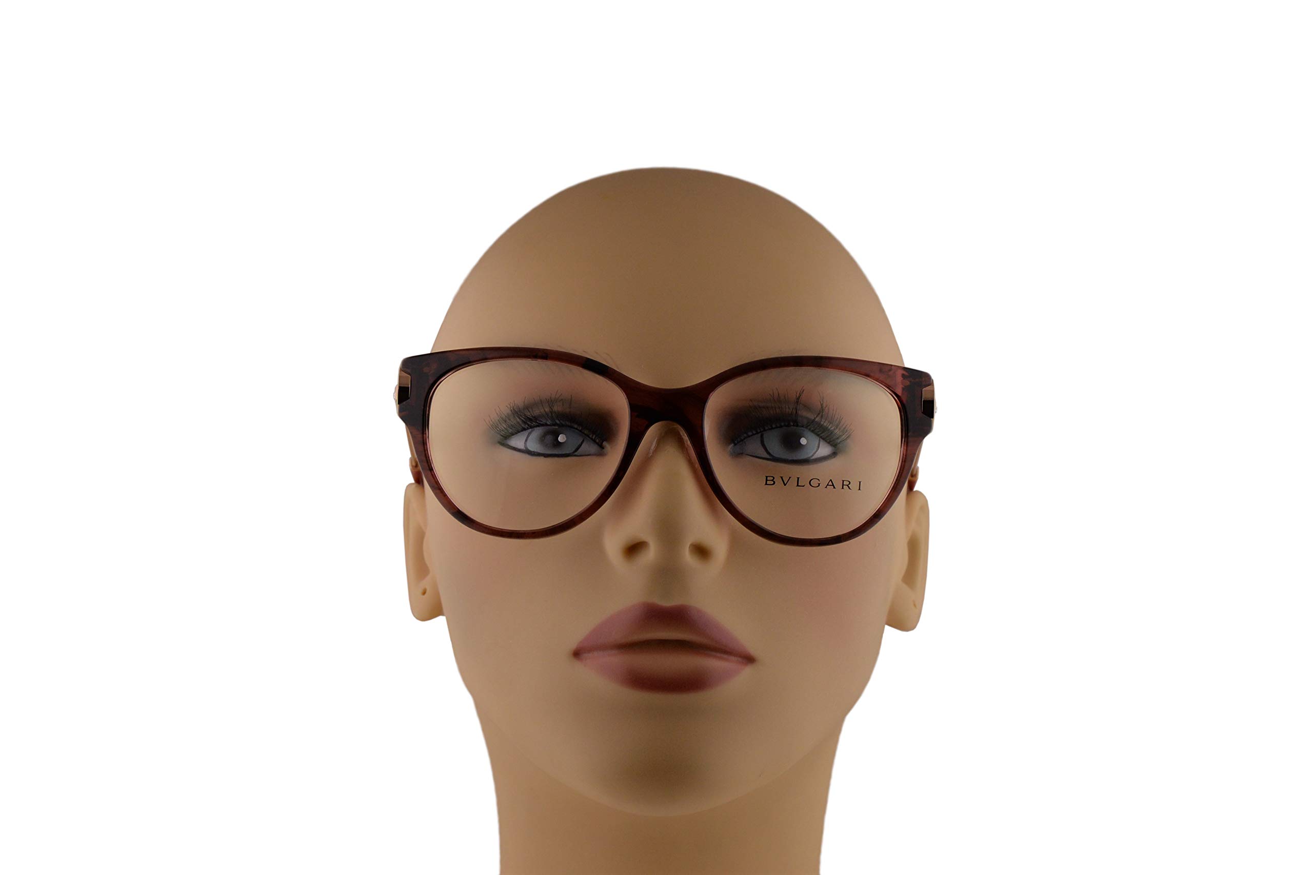 Bvlgari BV4144B Eyeglasses 52-17-140 Red Variegated Violet w/Demo Clear Lens 5397 BV 4144-B Bulgari