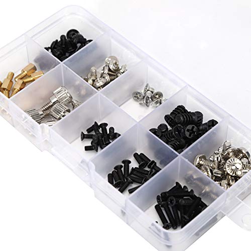 Computer Screws & Standoffs Set, 165Pcs Boxed Desktop Case Mounting Screw Set, Desktop Computer Screws, Good Resistance, for Ship Assembly