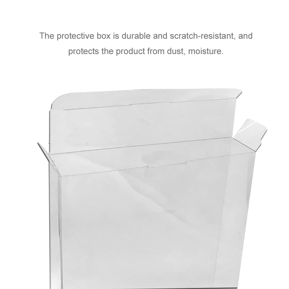 CHILDMORY 10PCS Protector Case Clear Plastic Protection Sleeve Display Box for ATARI Jaguar Cartridge