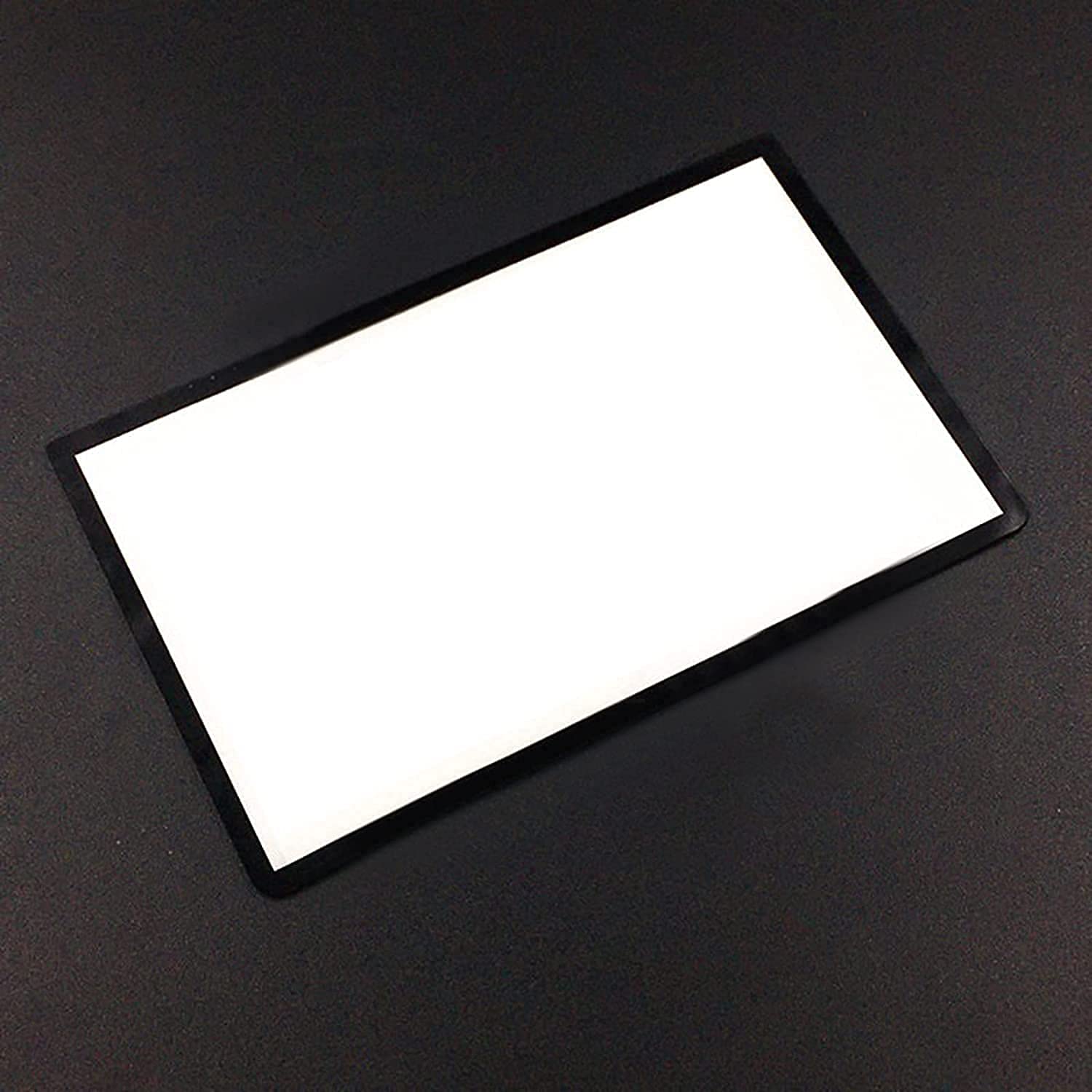 Top Surface Glass Screen Lens for New 3DS XL?Glass Screen with Adhesive for 3DS XL Replacement (Black)