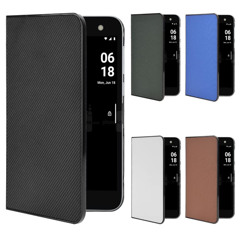 Cell Phone Flip Case Cover Compatible with Microsoft Surface Duo Case,Ultra-Thin Leather Shockproof Protection case,PC+PU Leather Flip Folio Case (Color : Blue)