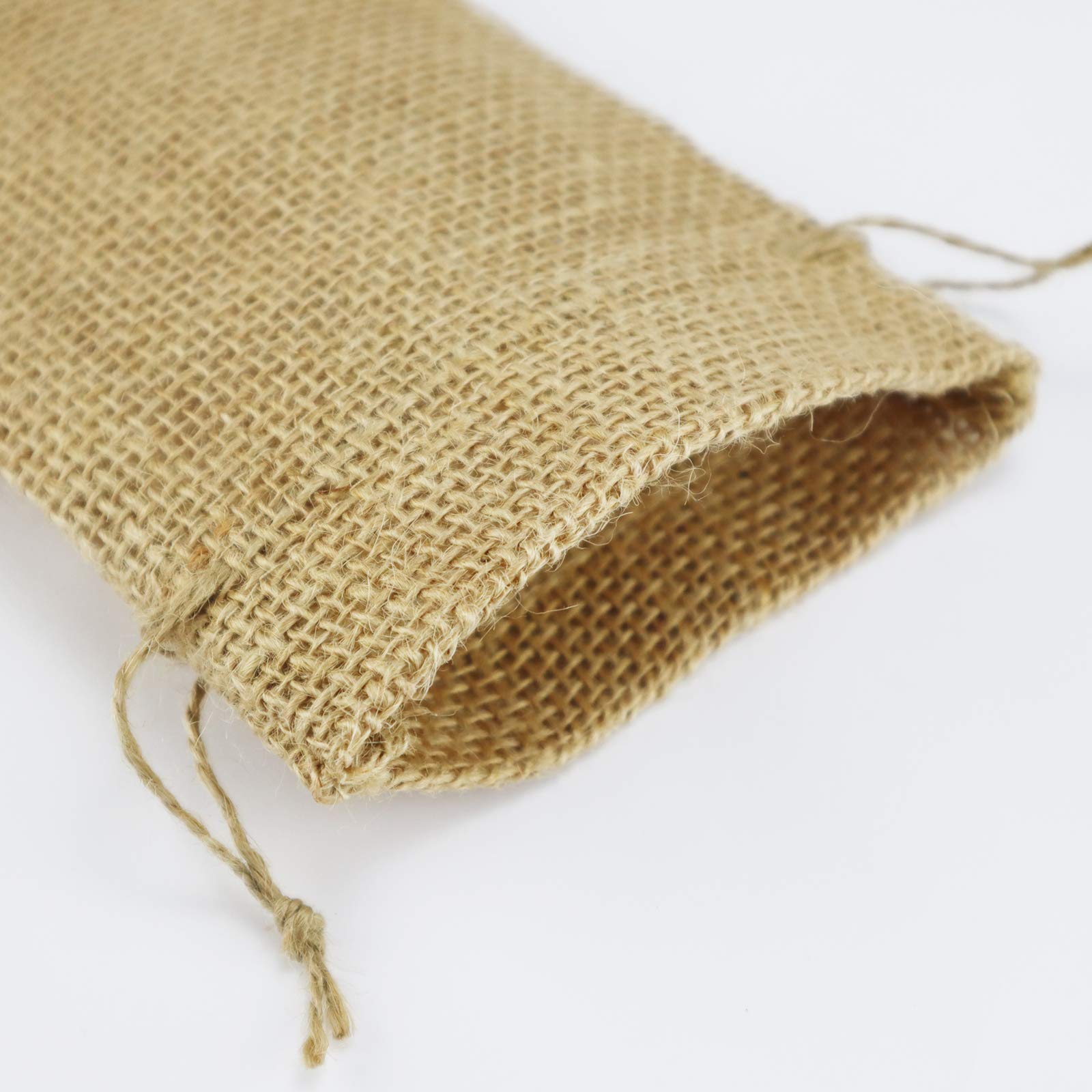Burlap Favor Bags with Jute Drawstring by Celebrate it, 3" x 4"