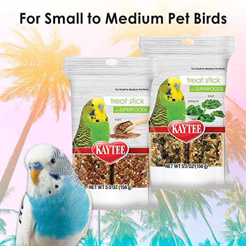 Kaytee Pet Bird Superfood Treat Stick, Flax, 5.5 oz