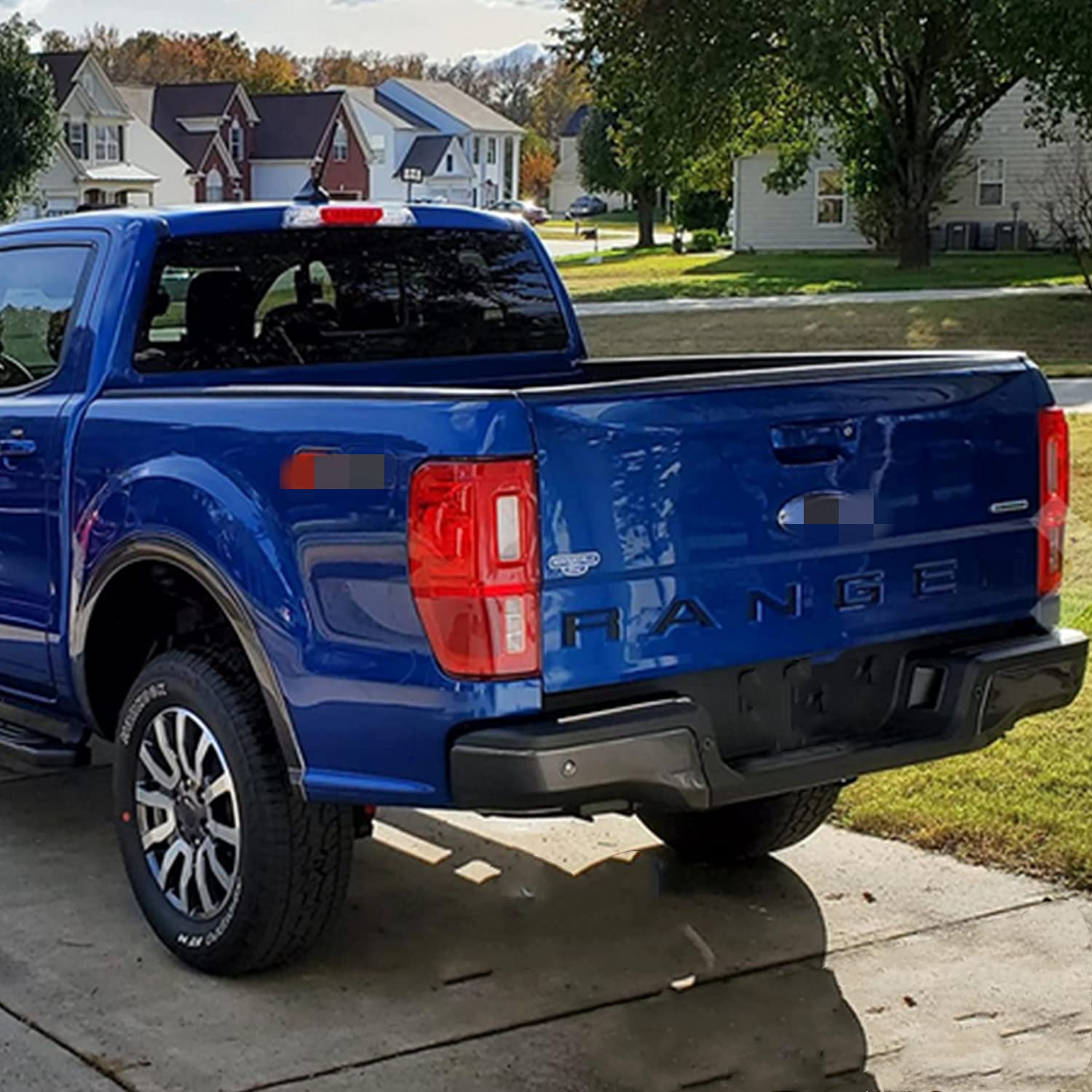 Capume Tailgate Inserts Letters Emblem Compatible for Ranger 2019 2020 2021 Accessories Rear Inlays Decals (Gloss Black)