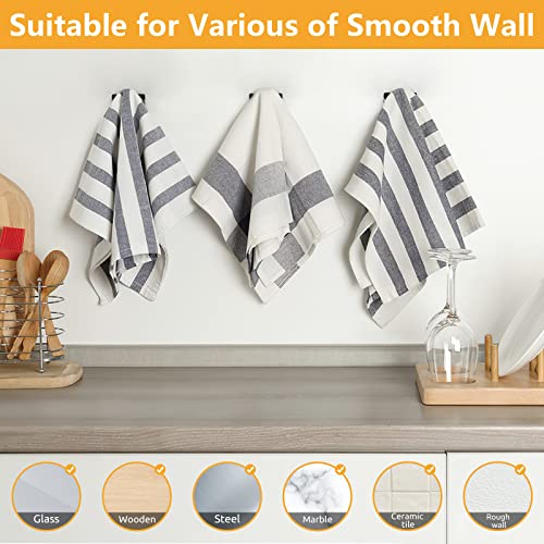 Heynew Adhesive Hat Hooks for Wall - Hat Rack for Baseball Caps,Cowboy Hat Hanger Cap Holder Organizer for Room, Closet & Storage Organizer (Clear, 12)