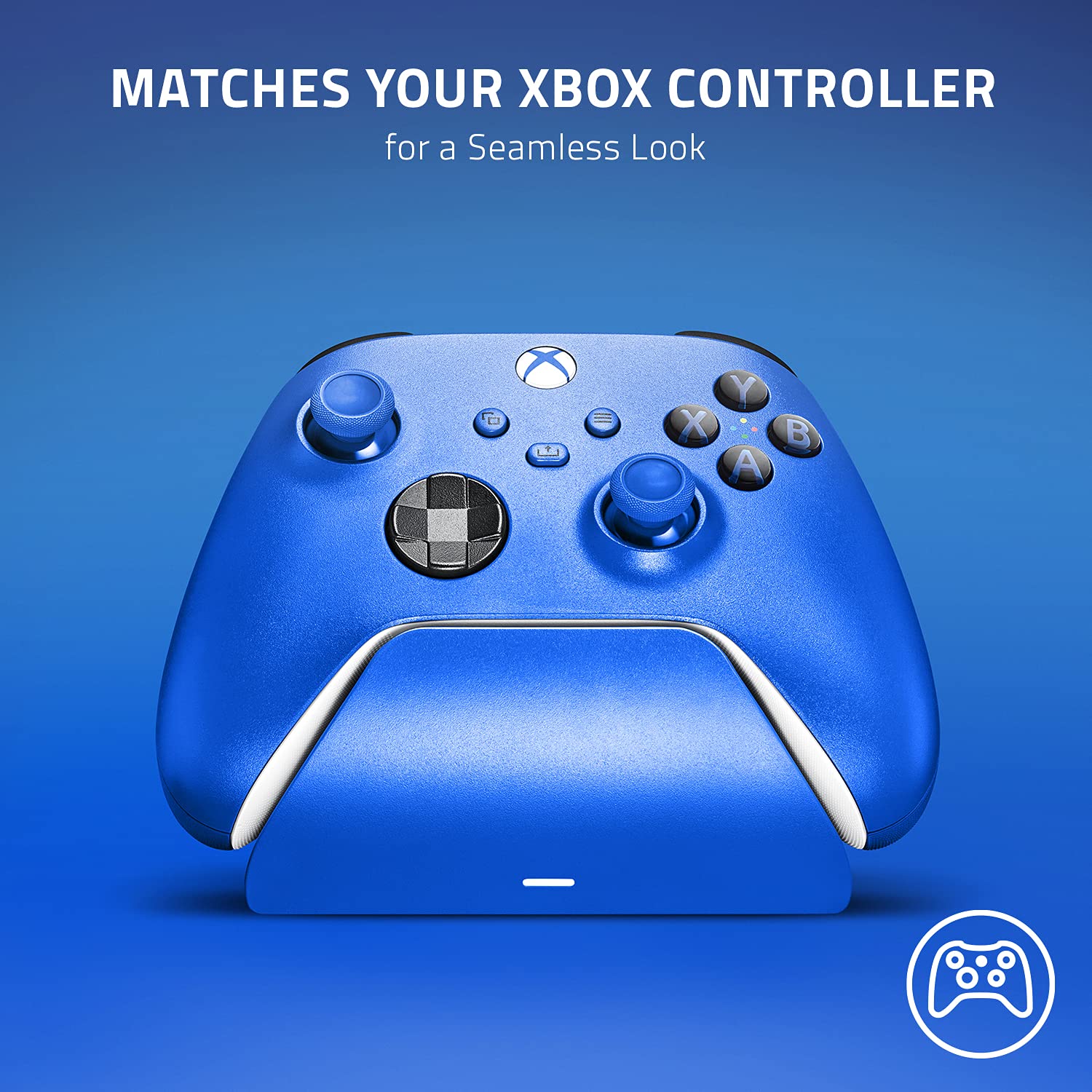 Razer Universal Quick Charging Stand for Xbox Series X|S: Magnetic Secure Charging - Perfectly Matches Xbox Wireless Controllers - USB Powered - Robot White (Controller Sold Separately)