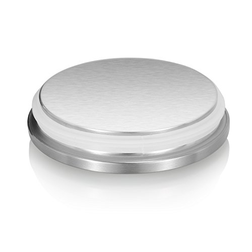 malmo Canisters Set, 3 Piece Food Container for Kitchen Counter Window with Fingerprint Resistance Lids, Black