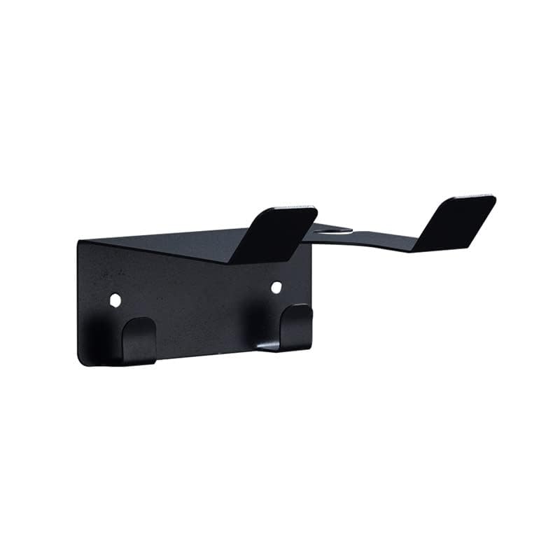 Hair Dryer Holder,Stainless Steel Self Adhesive Blow Dryer Holder,Wall Mounted with 2 Hooks for The Bathroom(Black)
