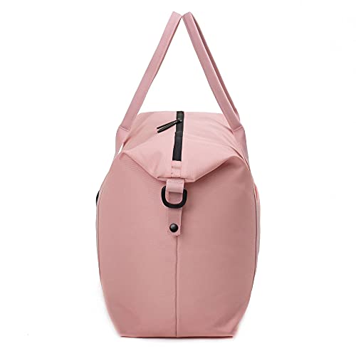Jadyn Lola Travel Bag, Weekender/Overnight Duffel, Gym Tote Bag for Women (Pink Blush)