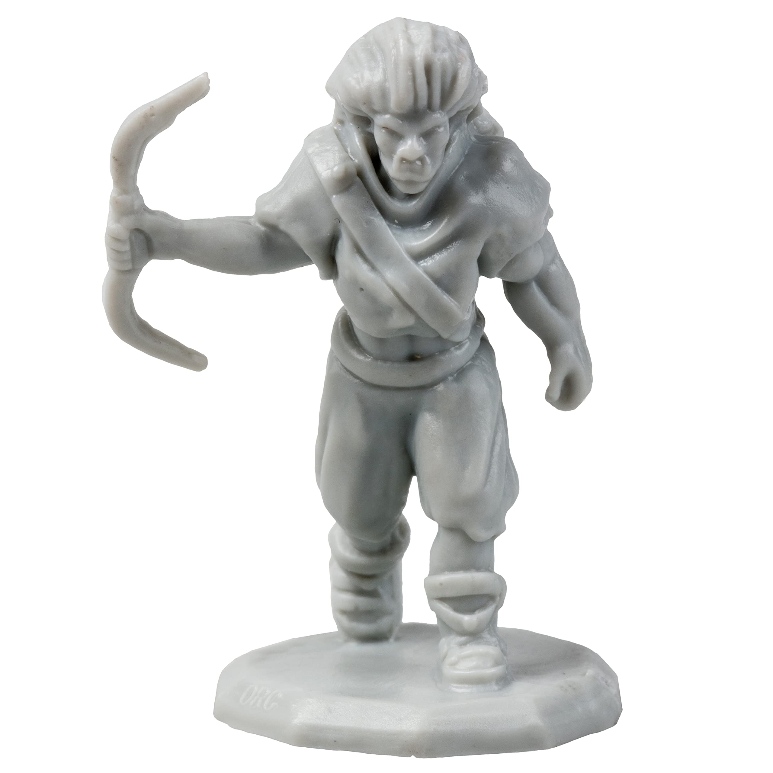 Monster Protectors 56 Unpainted Fantasy Mini Figures- All Unique Designs- 1" Hex-Sized Compatible with DND Dungeons and Dragons, Pathfinder and RPG Tabletop Games- Features Goblins, Gnolls, Skeletons