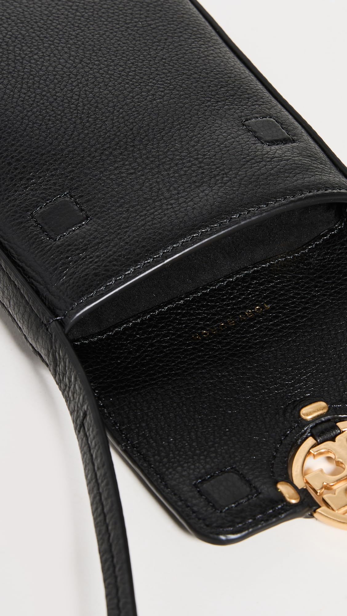 Tory Burch Women's Miller Phone Crossbody, Black, One Size