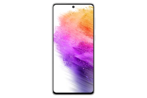 SAMSUNG Galaxy A73 5G Dual A736B 128GB 8GB RAM Factory Unlocked (GSM Only | No CDMA - not Compatible with Verizon/Sprint) – Awesome White