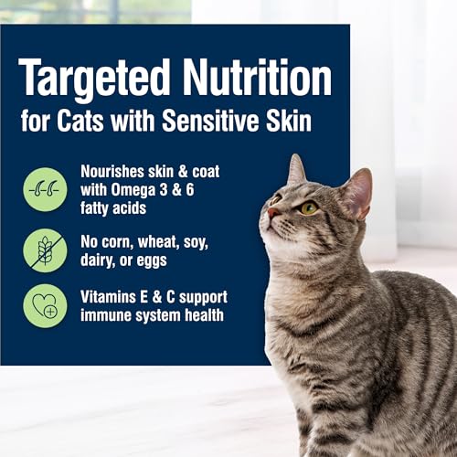 Blue Buffalo True Solutions Adult Wet Cat Food Multi-Pack, Perfect Skin & Coat, Made with Natural Ingredients, Whitefish, 3-oz. Cans (24 Count)