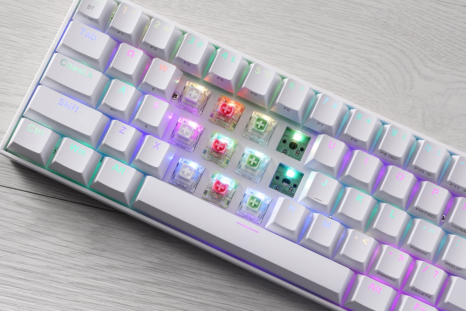 Redragon K530 PRO 60% Gaming Keyboard & A113 Hot-swap Mod Switches (24pcs) Bundle