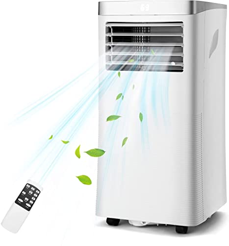 PETSITE Portable Air Conditioner, 8000 BTU AC Cooling Unit with Remote Control, 3-in-1 Air Conditioners with Dehumidifying, Fan & Air Cooler Function, Cools Up to 230 sq.ft