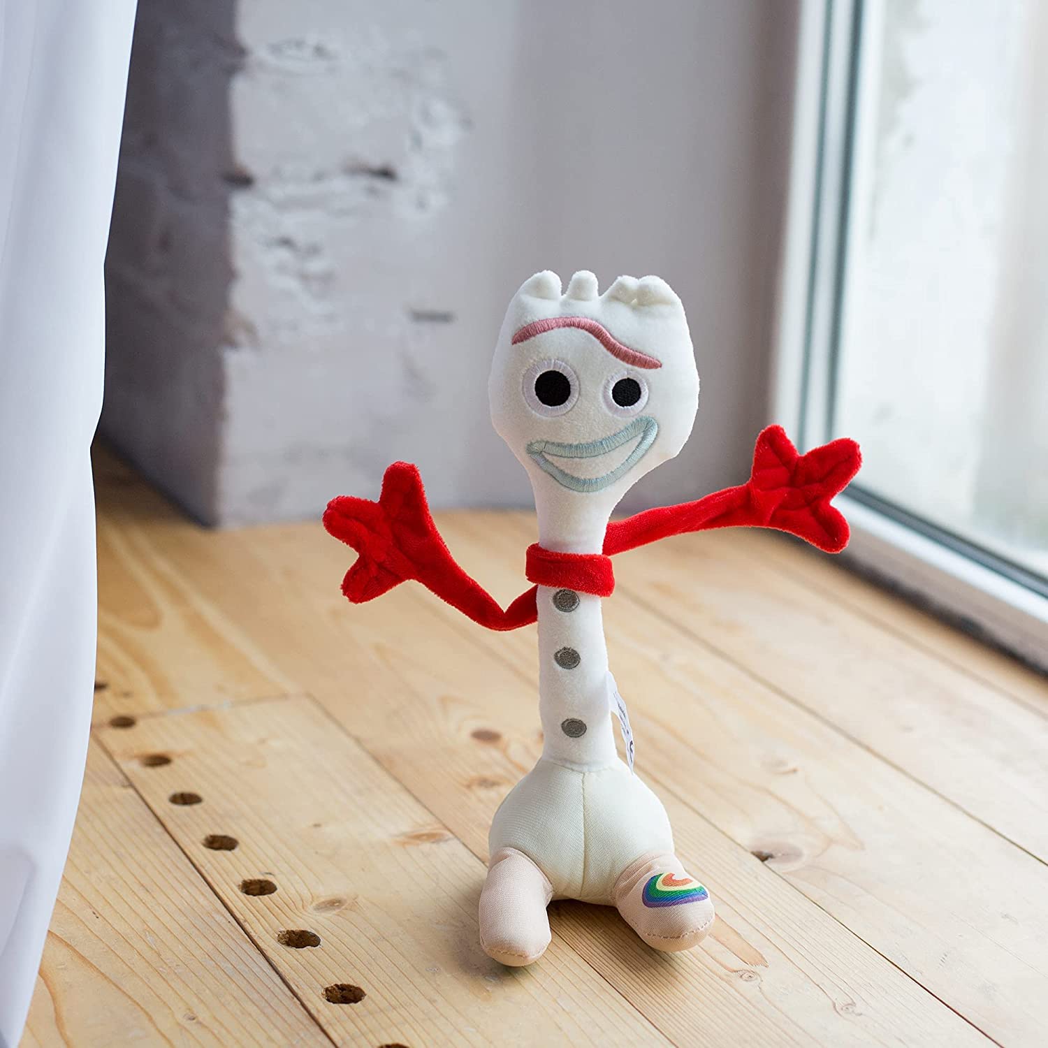 Yevt - Forky Toy Story 4 Big Plush Toy Story Forky with Stickers Set 11 Inches