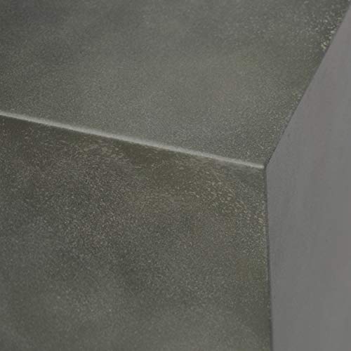 Florence Outdoor 33-Inch Square Fire Pit, Concrete