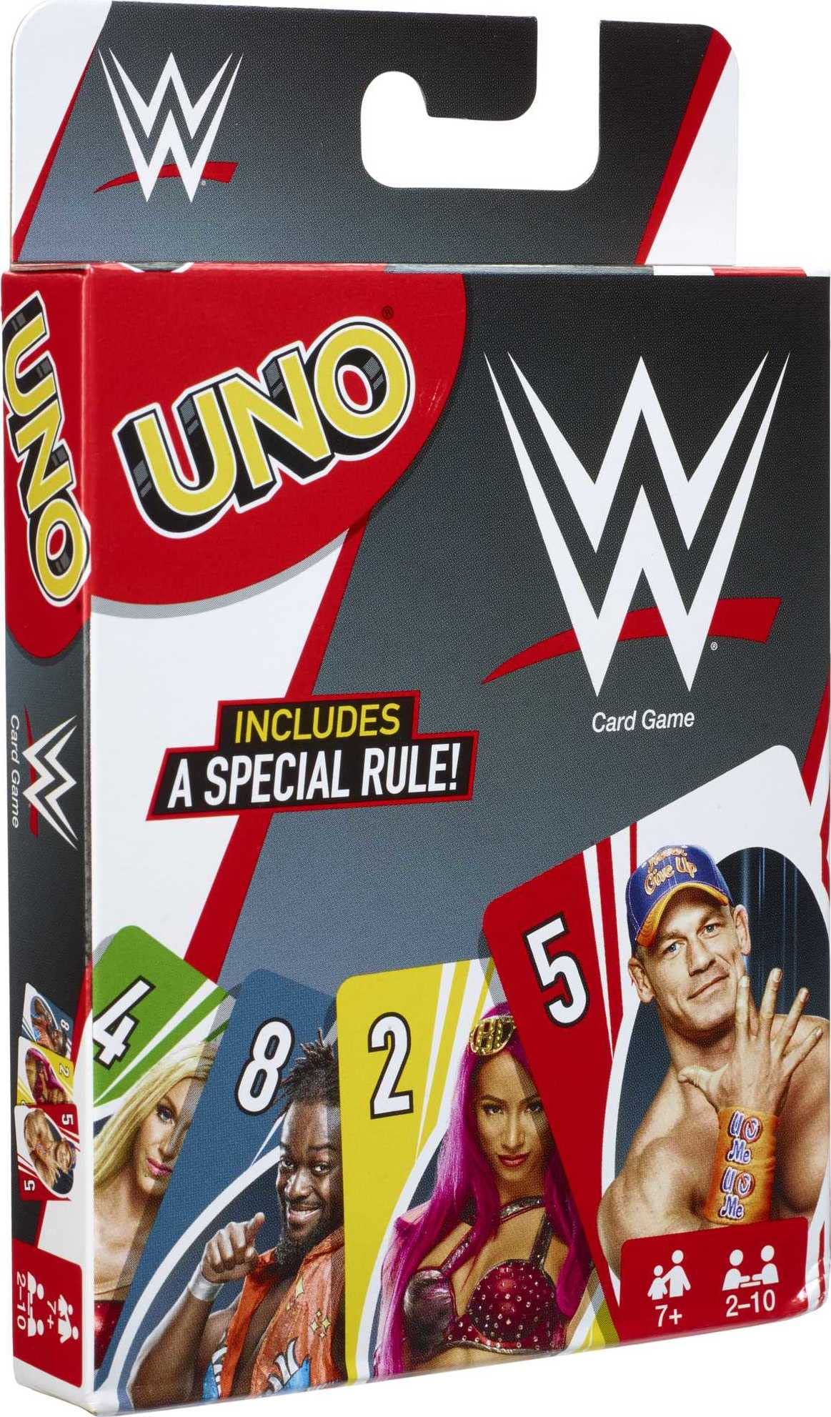 Mattel Games UNO Card Game, Matching WWE Superstars, for 2 to 10 Players Ages 7 Years and Older