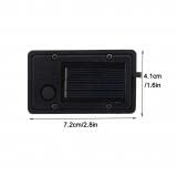 Yuhoo Solar Lantern Top Battery Box, Solar Light Replacement Top, Solar Lantern Panel Accessories Lid Lights Bulb Replacement Part for Garden Lawn Patio Yard (Black), free size