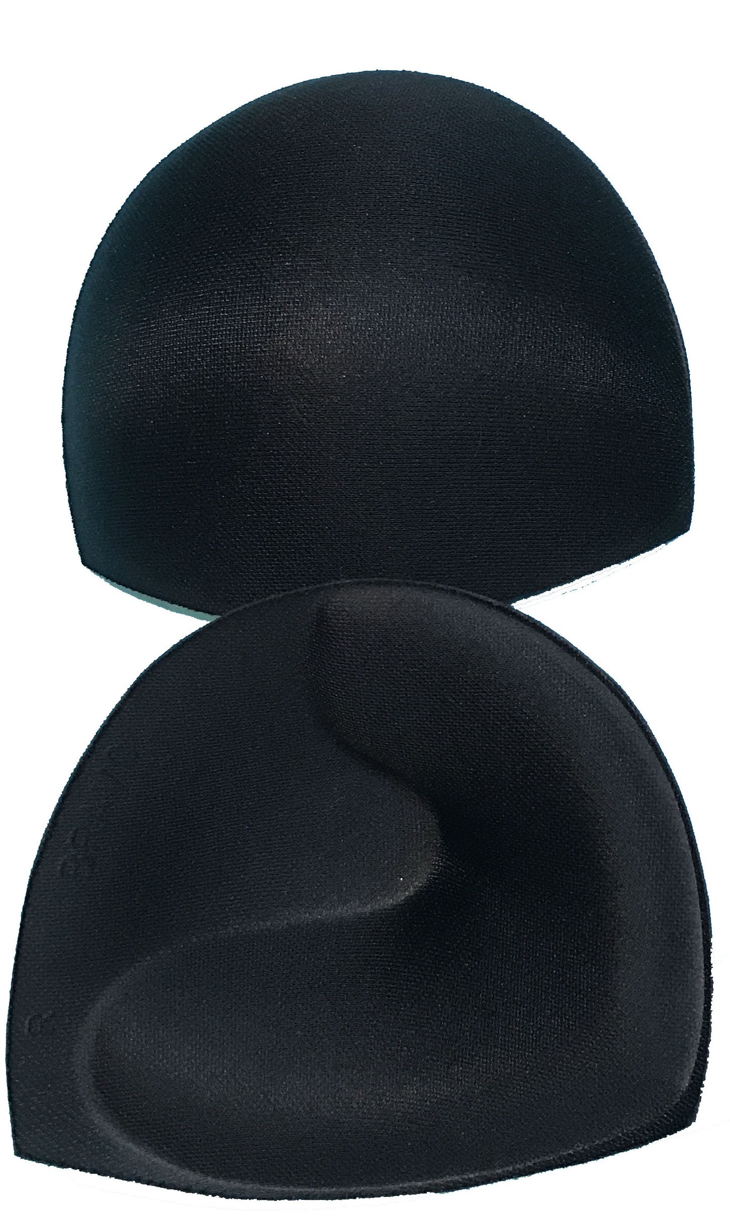 Bravo Women's Ultra Shaper Bra Pads. Rounded top, Push up and in. (Black, A/B)