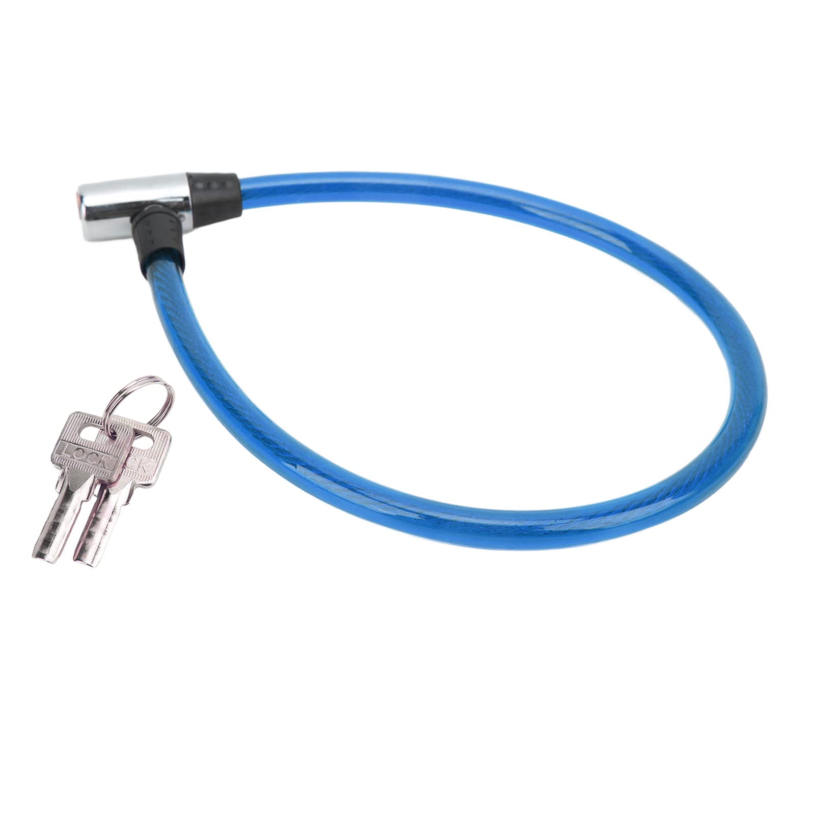 Cable Lock, Widely Used Durable Material Bike Cable for Motorcycle for Gate for Bike(Blue)