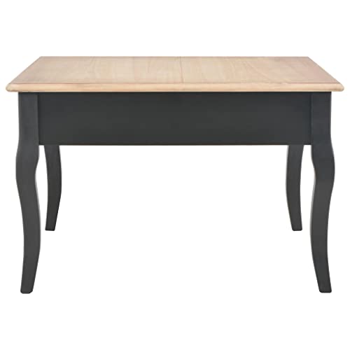 Center Table Modern Coffee Table Side End Table Coffee Table Black 31.5"x31.5"x19.7" Woodfor Living Room,Home,Office,Living Meeting Room