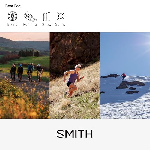 SMITH Wildcat Sunglasses with ChromaPop Lens – Shield Lens Performance Sports Sunglasses for Biking, MTB & More – For Men & Women – Matte Black + Black Lens