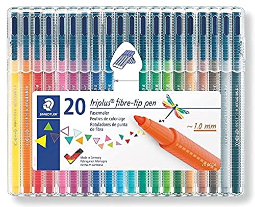 Staedtler Triplus Color Fiber Tip Pens, 323SB20P