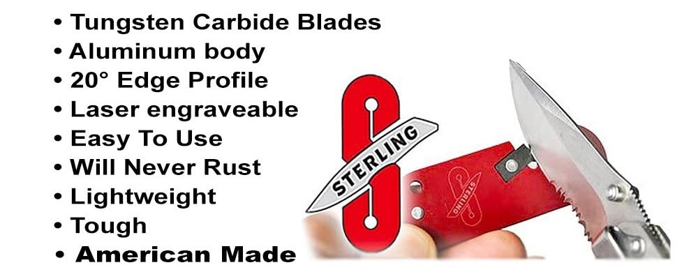 Sterling Sharpener SS Knife Sharpener, 3" x 1" x 0.5", Digital Camo