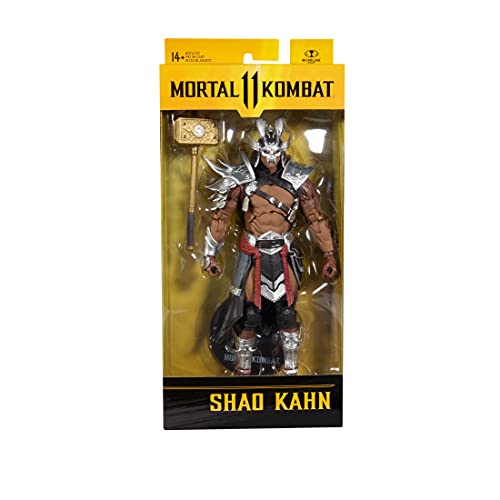 McFarlane Toys Mortal Kombat Shao Kahn (Platinum Kahn) 7" Action Figure with Accessories