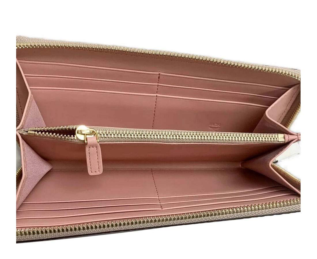 MCM Rabbit Zipped Wallet Large Beige One Size