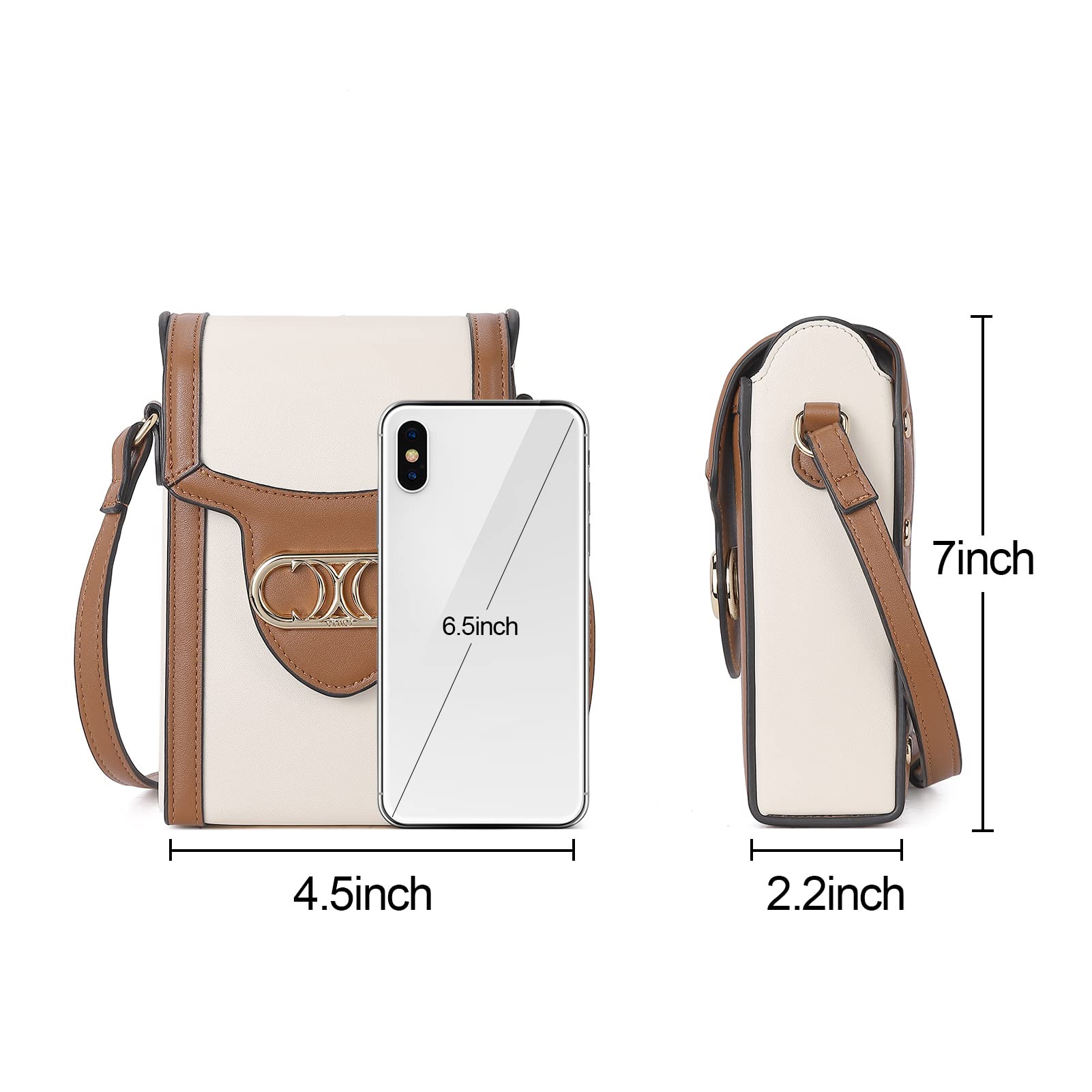 CLUCI Crossbody Cellphone Purse for Women Trendy Phone Wallet Flap Case Small Summer Stereotype Bags with Adjustable Straps