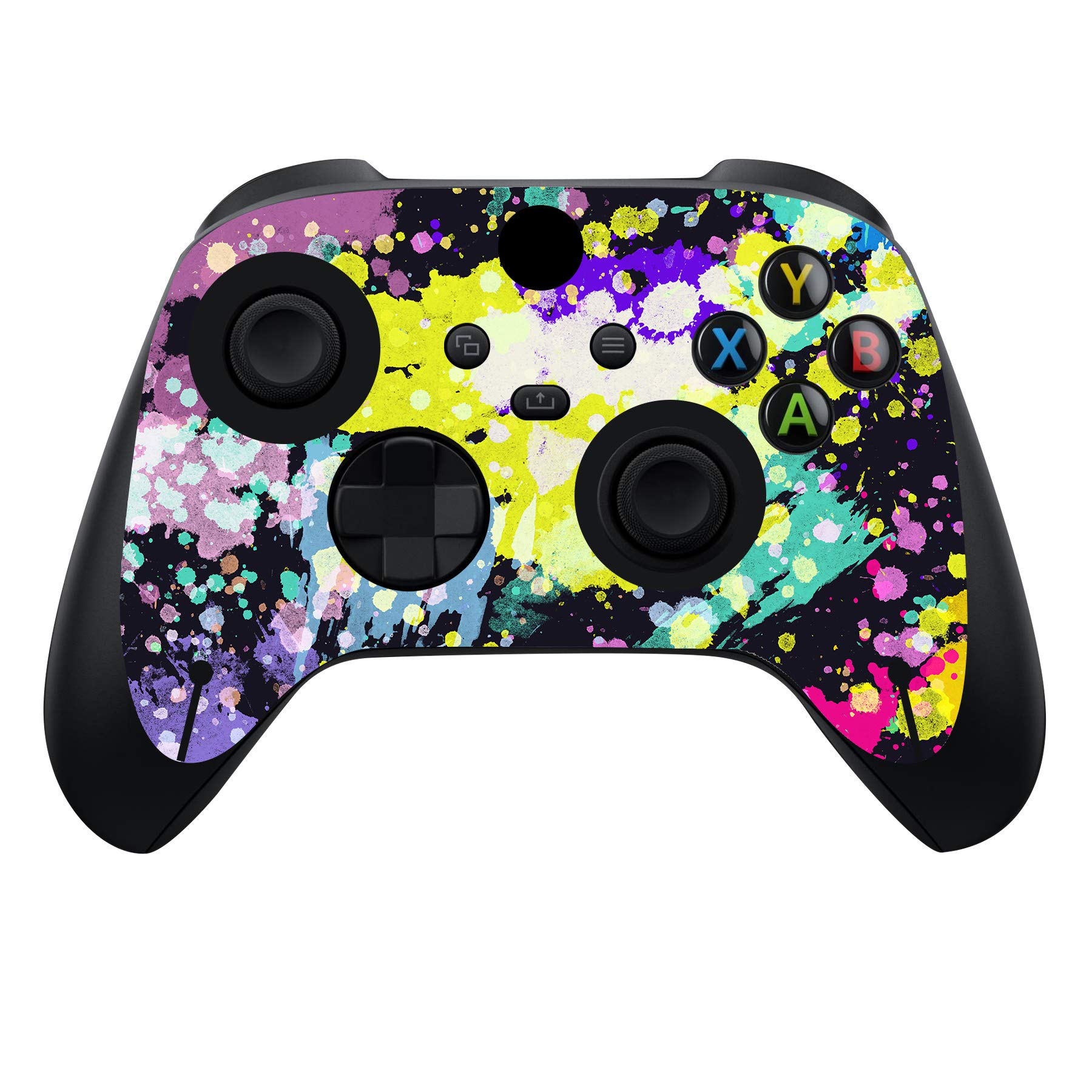 PlayVital Watercolour Splash Custom Vinyl Skins for Xbox Series X, Wrap Decal Cover Stickers for Xbox Series X Console Controller
