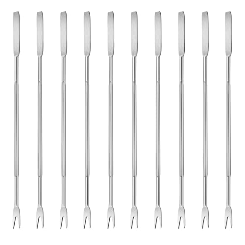 Luxshiny Oyster Crackers Oyster Crackers Oyster Crackers 10 Pcs Stainless Kitchen Picnic Seafood Tools Lobster Forks Set Crab Leg Forks Picks Steel Seafood Forks Ar Multitool Mini Forks