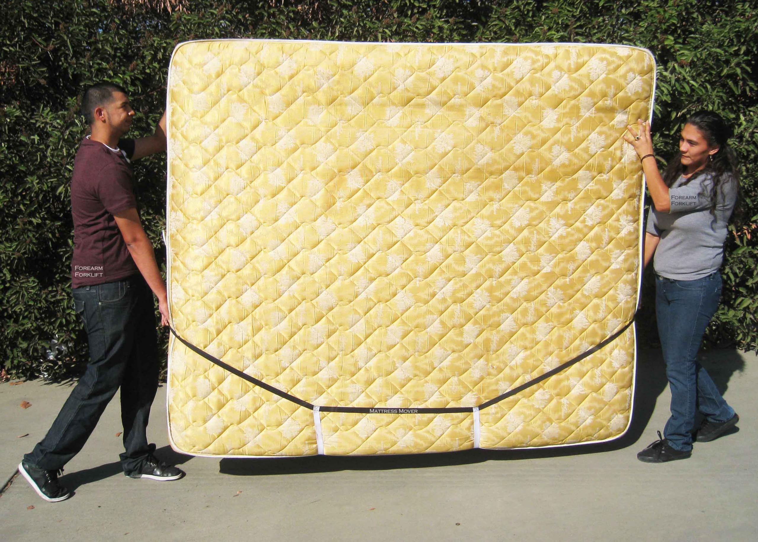 Forearm Forklift Mattress Mover, Comes with Adjustable Easy-to-Use Buckle for All Sized Mattresses from Twin to King Sized, Model FFMM
