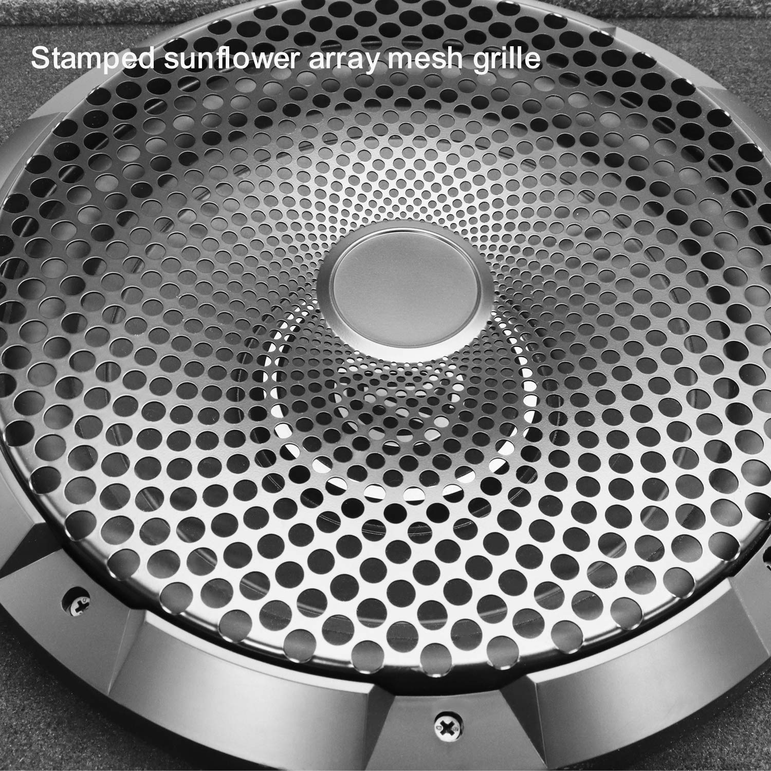 RECOIL 10-Inch High Excursion Black Steel Mesh Subwoofer Grille