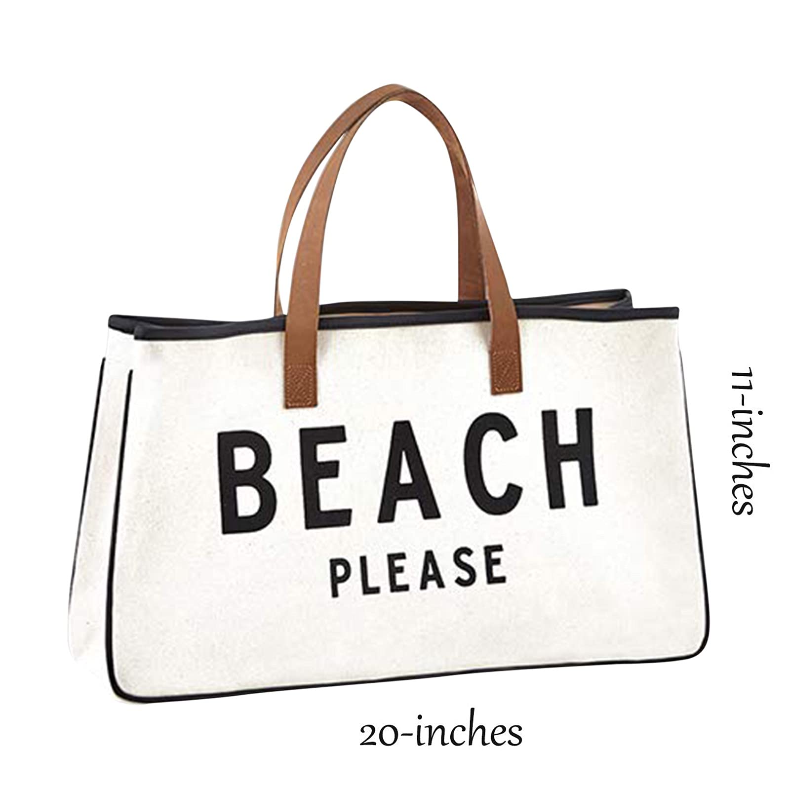 SobeiKre Fashion Summer Women's Bag Canvas Beach All-match Shoulder Bag HandBag (White1)