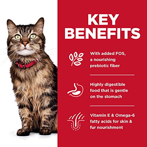 Hill's Science Diet Dry Cat Food, Adult, Sensitive Stomach & Skin, Chicken & Rice Recipe, 7 lb Bag