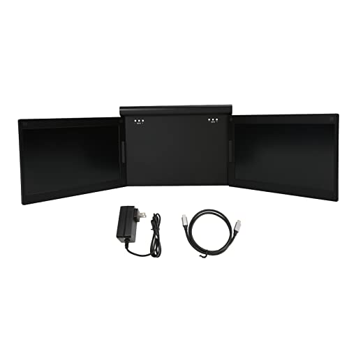 Dual Screen Laptop 13.3 Inch IPS Dual Extender Screen Full View Home Portable Green HDR Technology (X50-A US Plug)