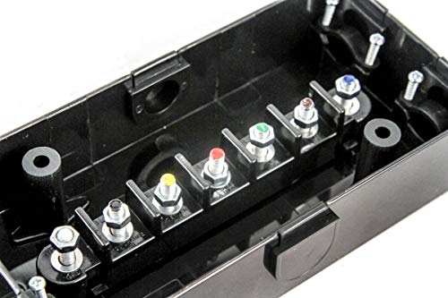 Red Hound Auto 7 Way Trailer Wire Junction Box Camper Truck Weather Proof RV Light Cord Plug