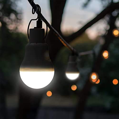 Solar Camping Light for Balcony Deck Patio Umbrella Lights Garden Shed Barn Outdoor Indoor Night Light Emergency Pet House Light