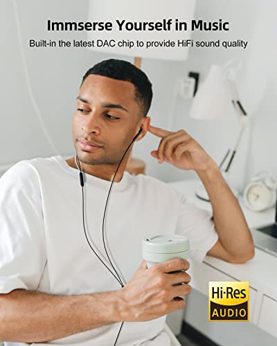 iFory USB C Headphones, Hi-Res Type C Earphones in-Ear Earbud with Baried Suit with Microphone and Volume Control Compatible with Google Pixel LG Samsung Oneplus Sony MacBook Black…