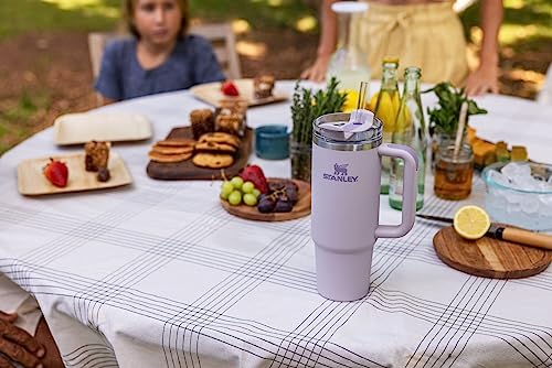 Stanley Quencher H2.0 FlowState Stainless Steel Vacuum Insulated Tumbler with Lid and Straw for Water, Iced Tea or Coffee, Smoothie and More, Orchid, 30 oz